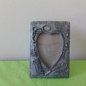 Vintage Pewter Photo Frame - Etsy