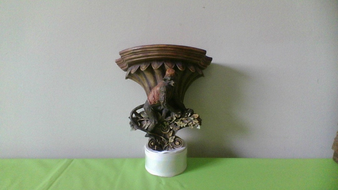 Pair of Small Faux Bamboo Monkey Wall Sconces - Etsy