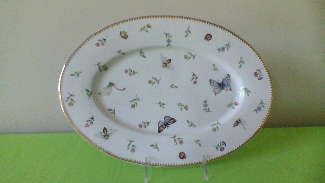 Vintage I Godinger Oval Platter - Etsy