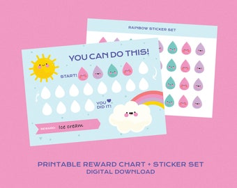 Printable Mermaid Reward Chart Girl's Sticker Chart - Etsy Israel