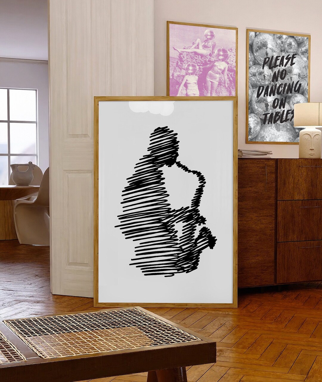 Jazz Poster, Music Poster, Jazz Club Decor, Line Art, Bar Decor, Pub ...