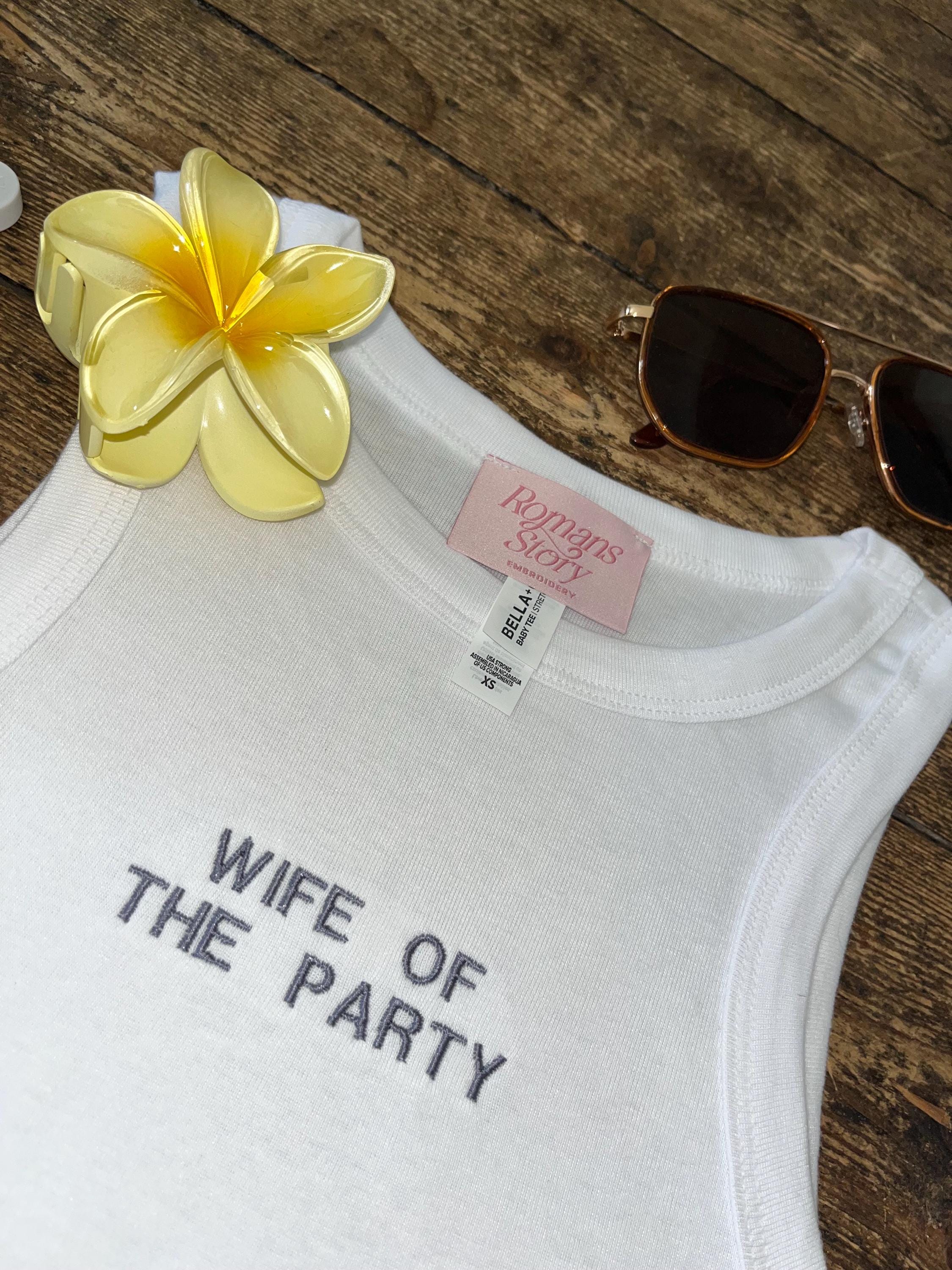 Custom Embroidered Crop Top: Bride Bachelorette Party, Girls Trip ...