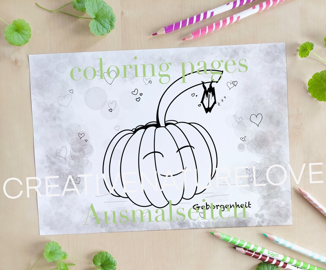 Sleeping Magic 4 Coloring Pages * Pumpkin Picture * Bat * Fall Coloring ...