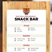 Sports Snack Bar Concession Stand Editable Canva Template Menu ...