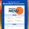 Basketball Concessions Menu Sign: Birthday Party Decor - Etsy