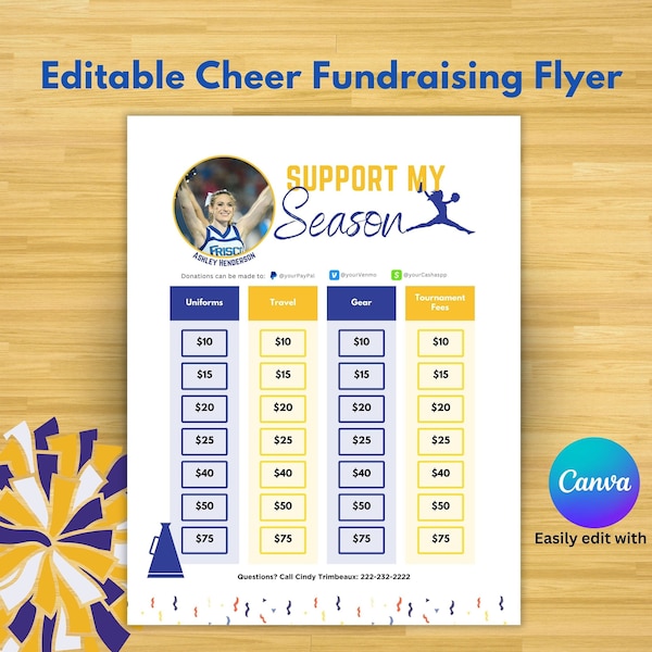 Cheer Fundraiser - Etsy