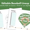 Digital Editable Concession Stand Menu Baseball Football Instant ...