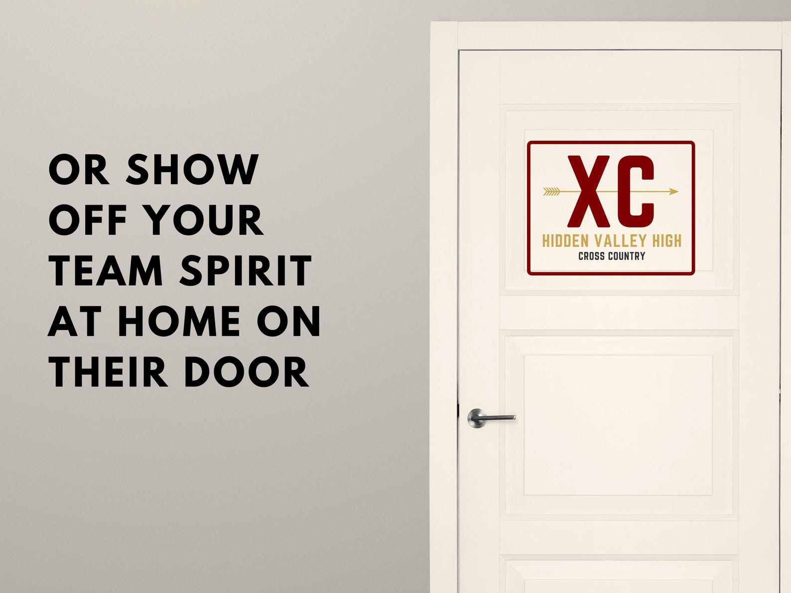 Editable Cross Country Locker Door Sign Track Team Canva Template ...