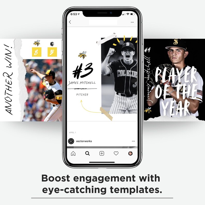 75 Baseball Social Media Posts PLUS Stories, Editable Canva Templates ...
