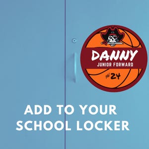 Editable Basketball Locker Printable Cutout Sign Locker Decoration Team ...