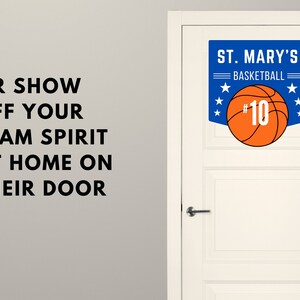 Editable Basketball Locker Printable Cutout Door Sign Locker Decoration ...