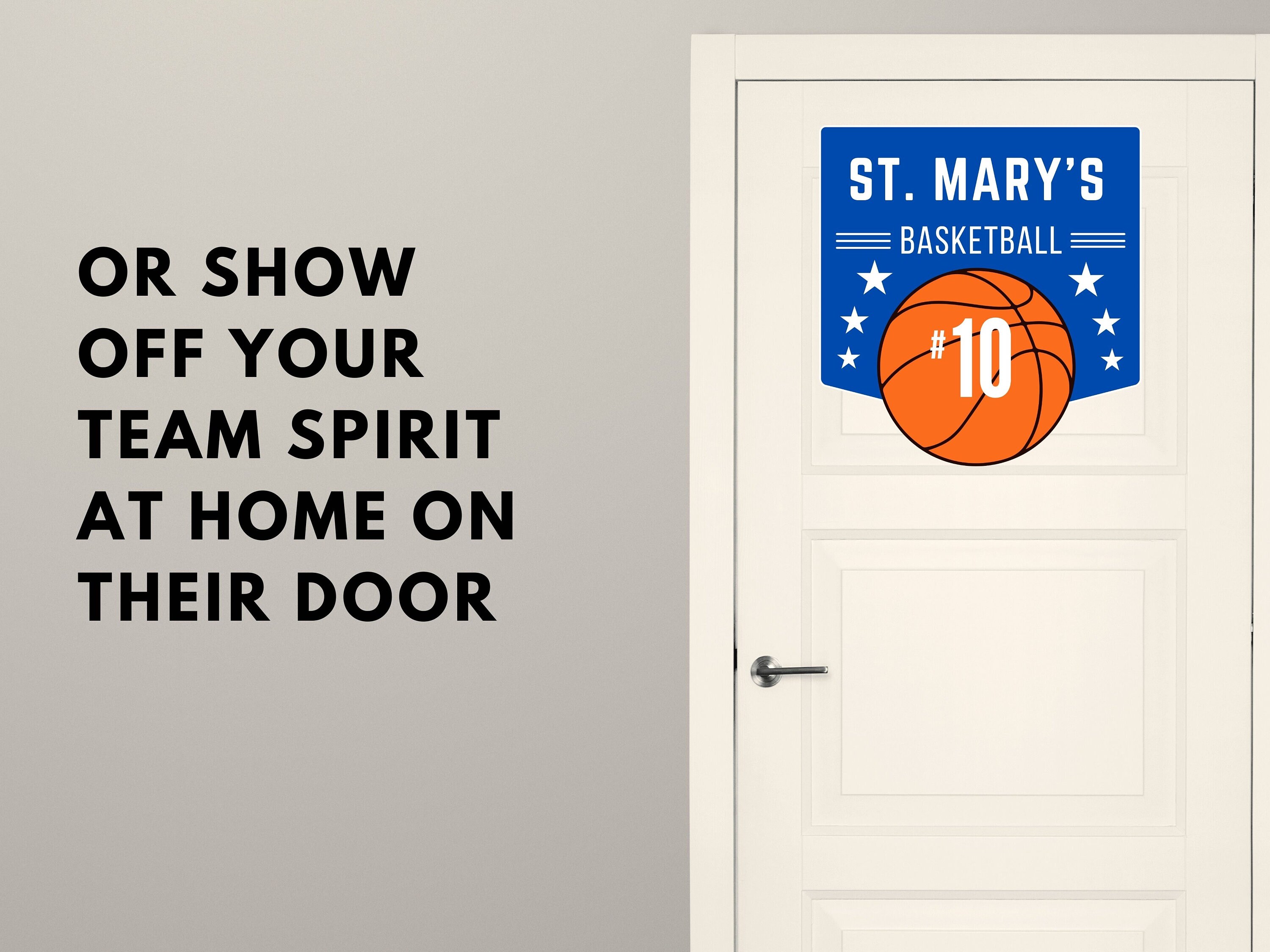 Editable Basketball Locker Printable Cutout Door Sign Locker Decoration ...