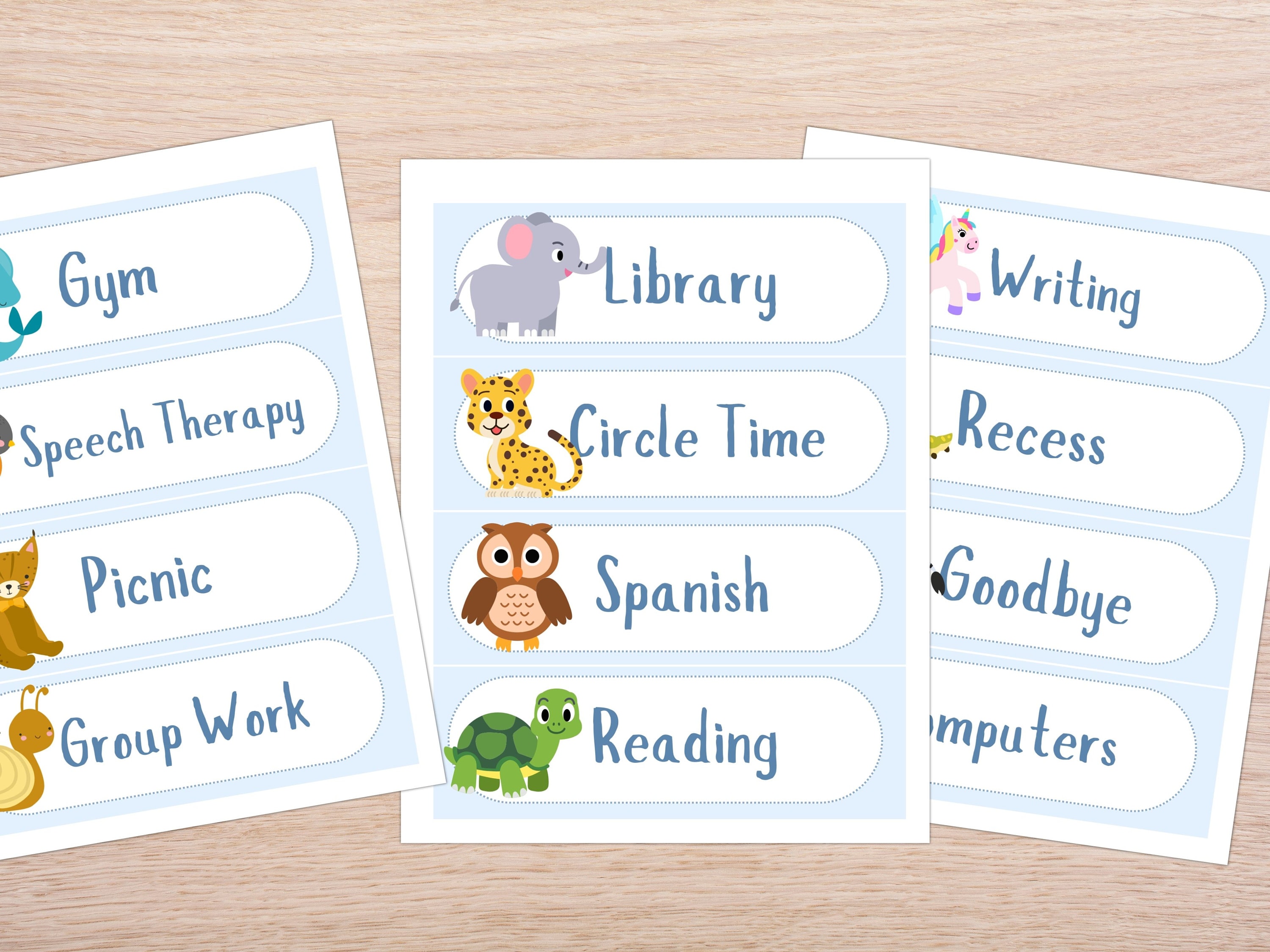 EDITABLE Preschool Schedule Cards, 11 Pages, Daycare Routine, Pre-k ...