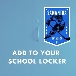 Editable Girls Hockey Locker Door Sign Hockey Locker Decoration Canva ...