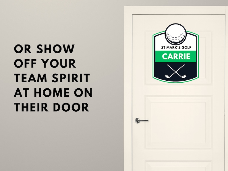 Editable Golf Locker Door Sign Printable Cutout Canva Template ...