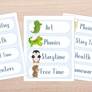 EDITABLE Preschool Schedule Cards 11 Pages Daycare Routine Pre-k ...