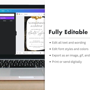 Birthday Invitation in Spanish, Acompáñanos A Celebrar Español Invite ...