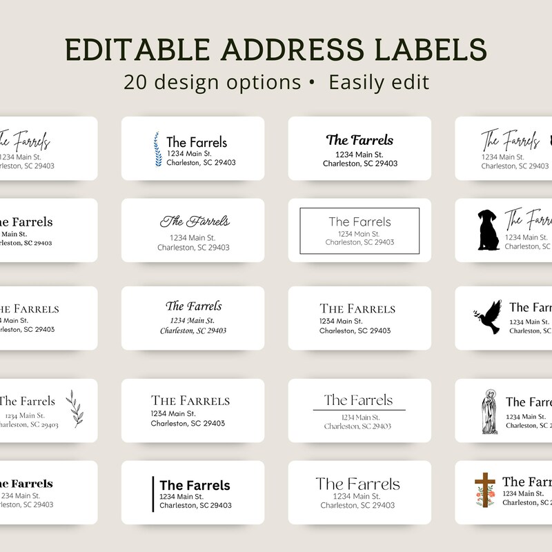 Address Label - Etsy