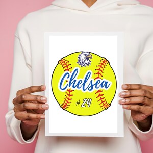Editable Softball Locker Door Sign Canva Template Tournament Travel ...