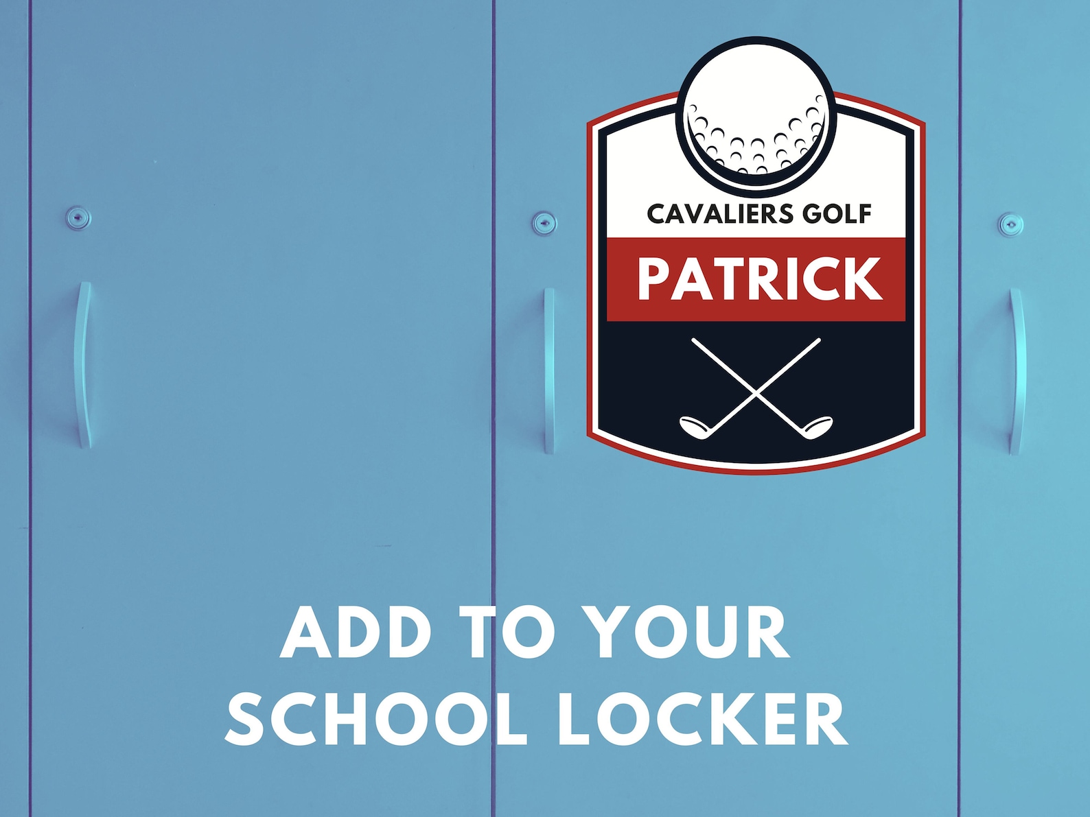 Editable Golf Locker Door Sign Printable Cutout Canva Template ...