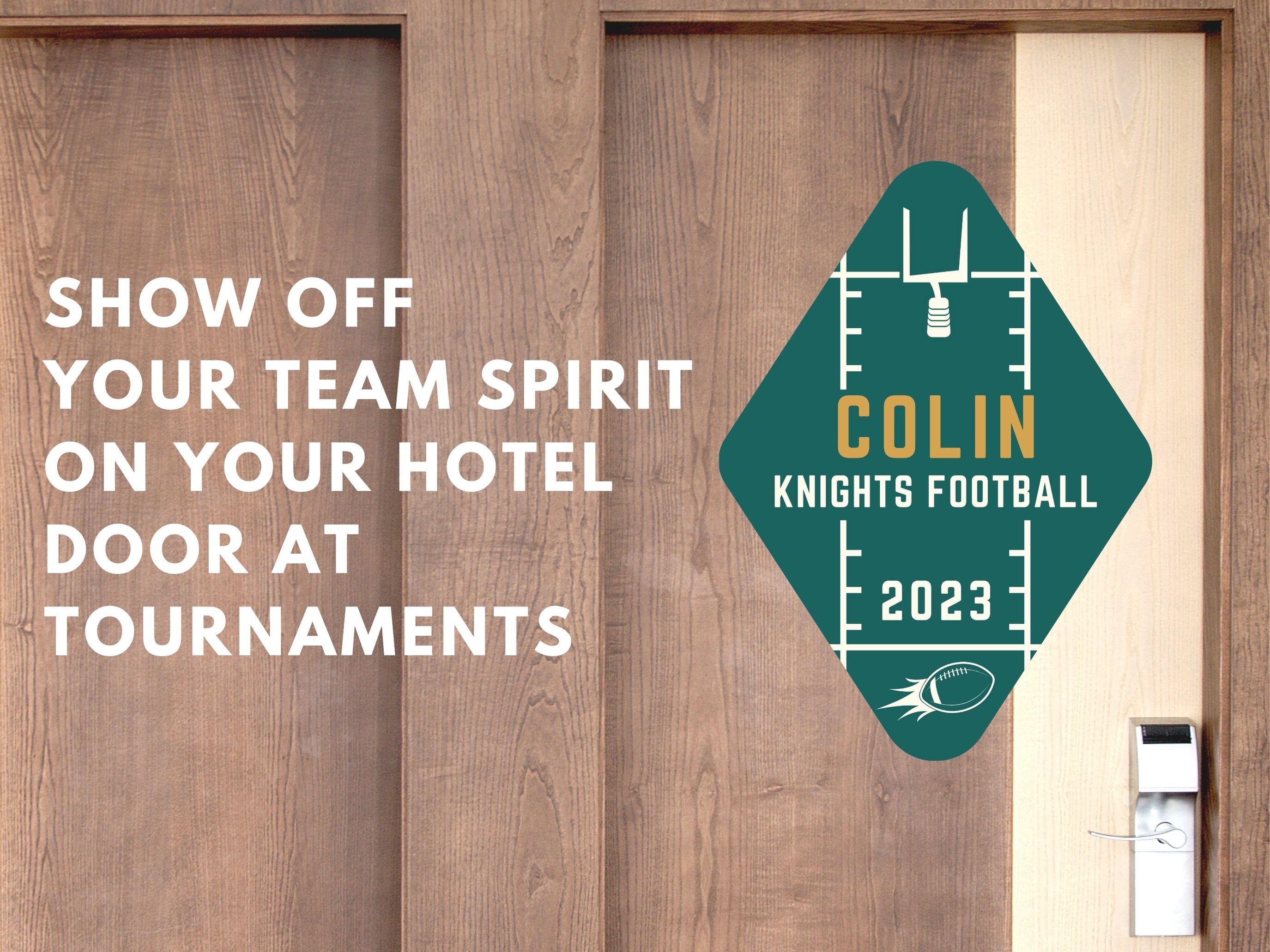 Editable Football Locker Door Sign Decoration, Name Tag Football Team ...