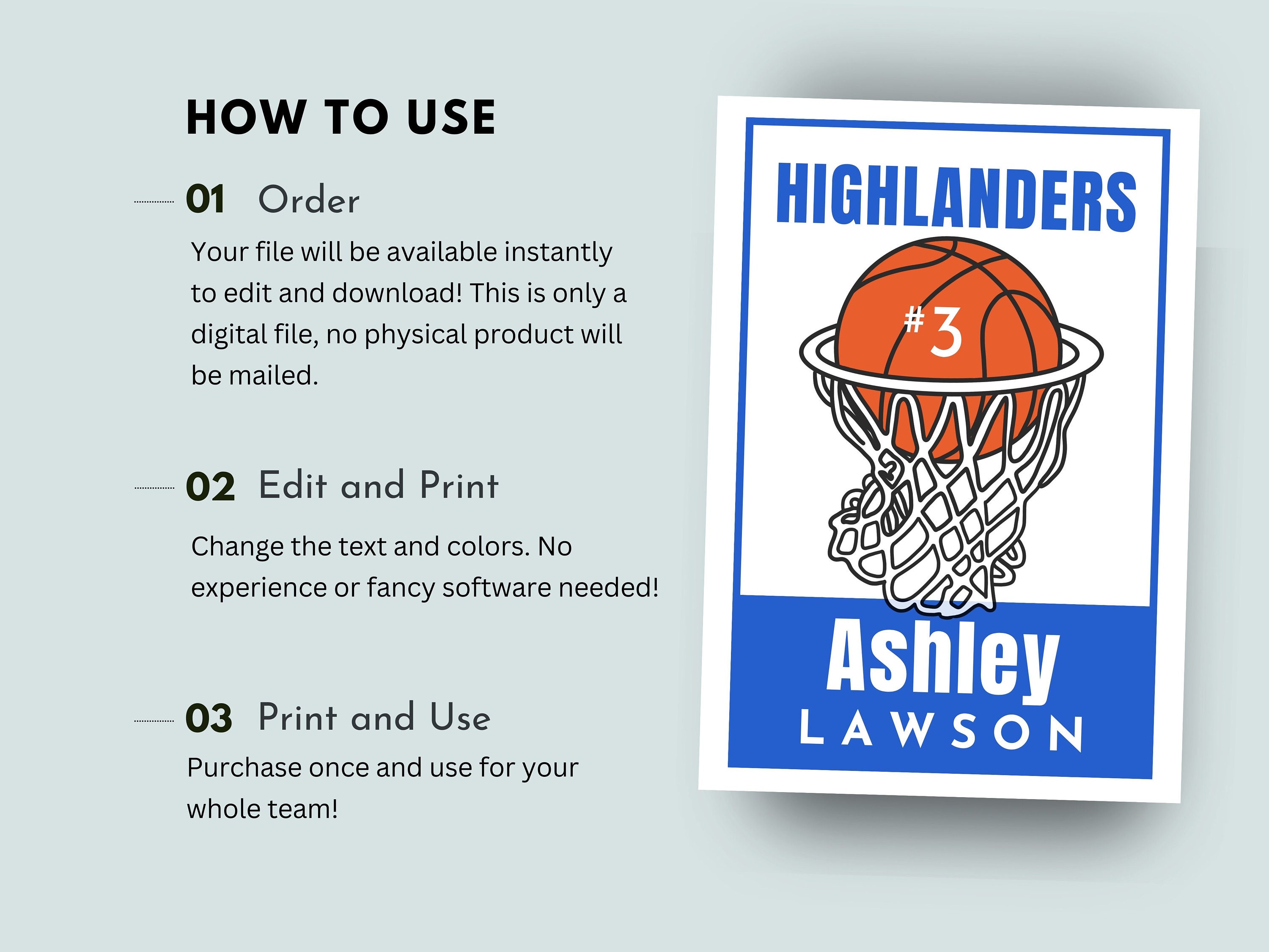 EDITABLE Basketball Hotel Door Sign, Locker Decoration Name Tag, Travel ...