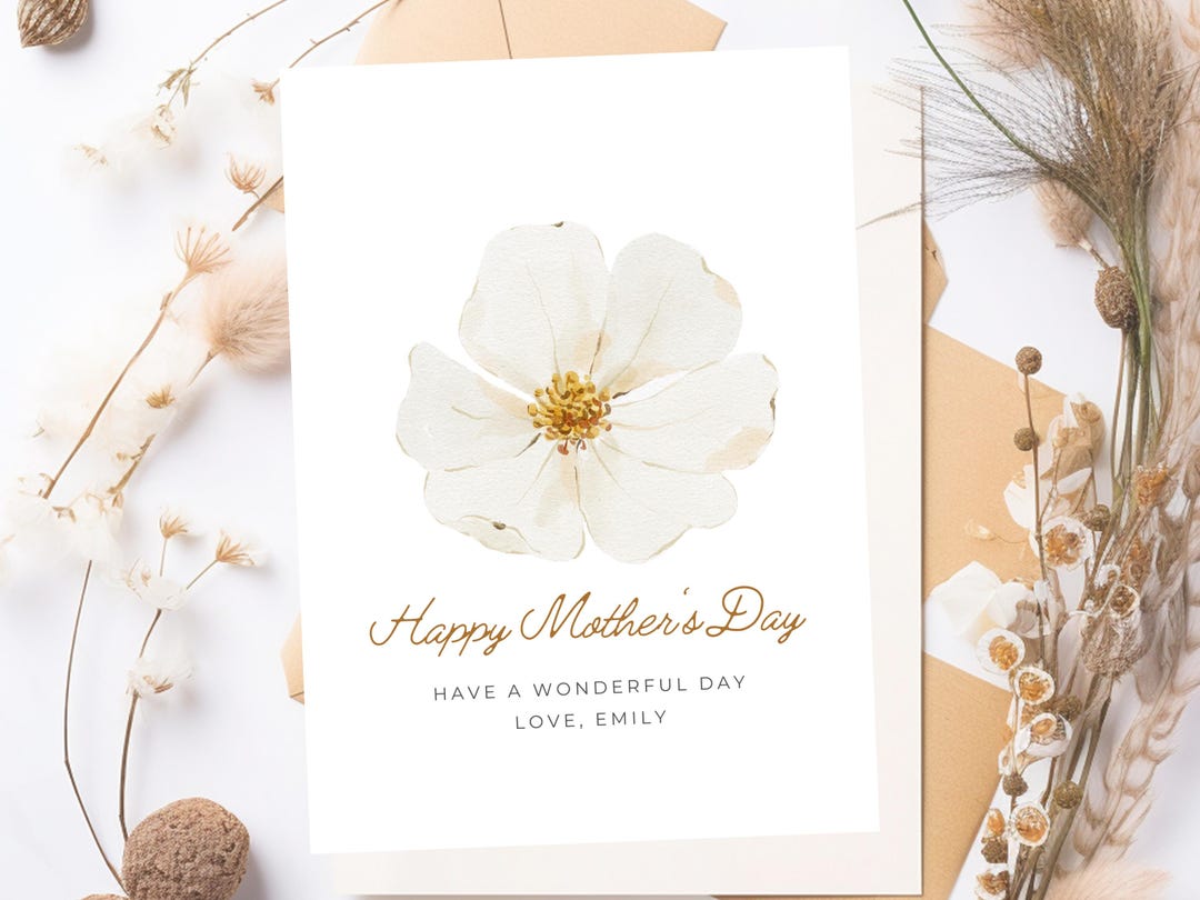Printable Mother's Day Card Template Editable 5x7 Mothers Day Card ...