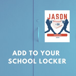 Editable Baseball Door and Locker Sign Hotel Door Locker Decoration ...