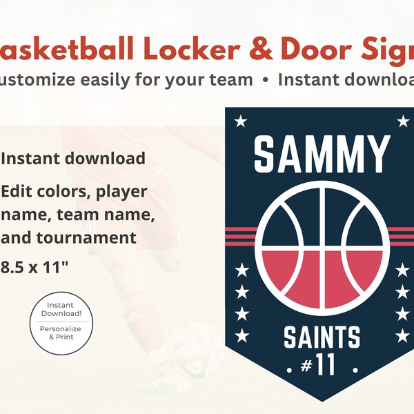 Basketball Locker Decoration - Etsy