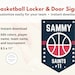 Editable Basketball Locker Printable Cutout Door Sign Locker Decoration ...
