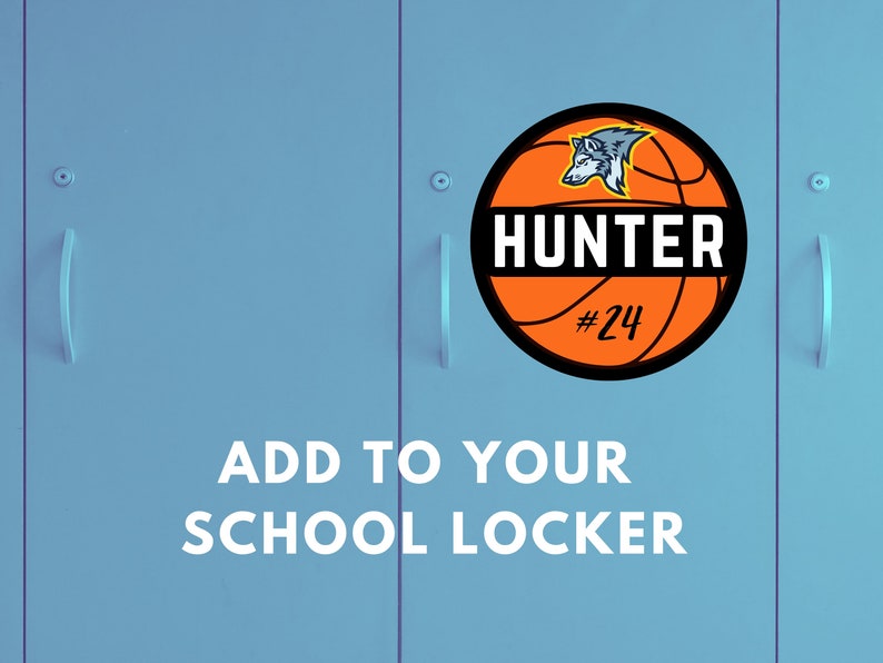 Editable Basketball Locker Sign Printable Cutout Locker Door Decoration ...