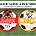 SOCCER Player Locker Sign Template for School Lockers, Locker Room ...