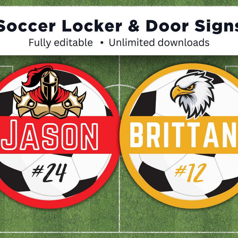 Soccer Hotel Door Poster - Etsy