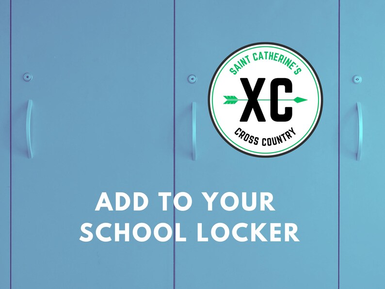 Editable Cross Country Locker Door Sign Track Team Canva Template ...