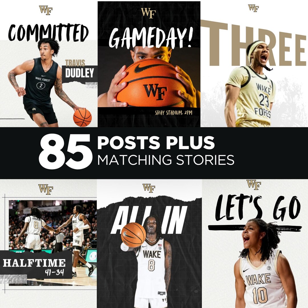 85 Basketball Social Media Editable Template Bundle Teams Graphics ...