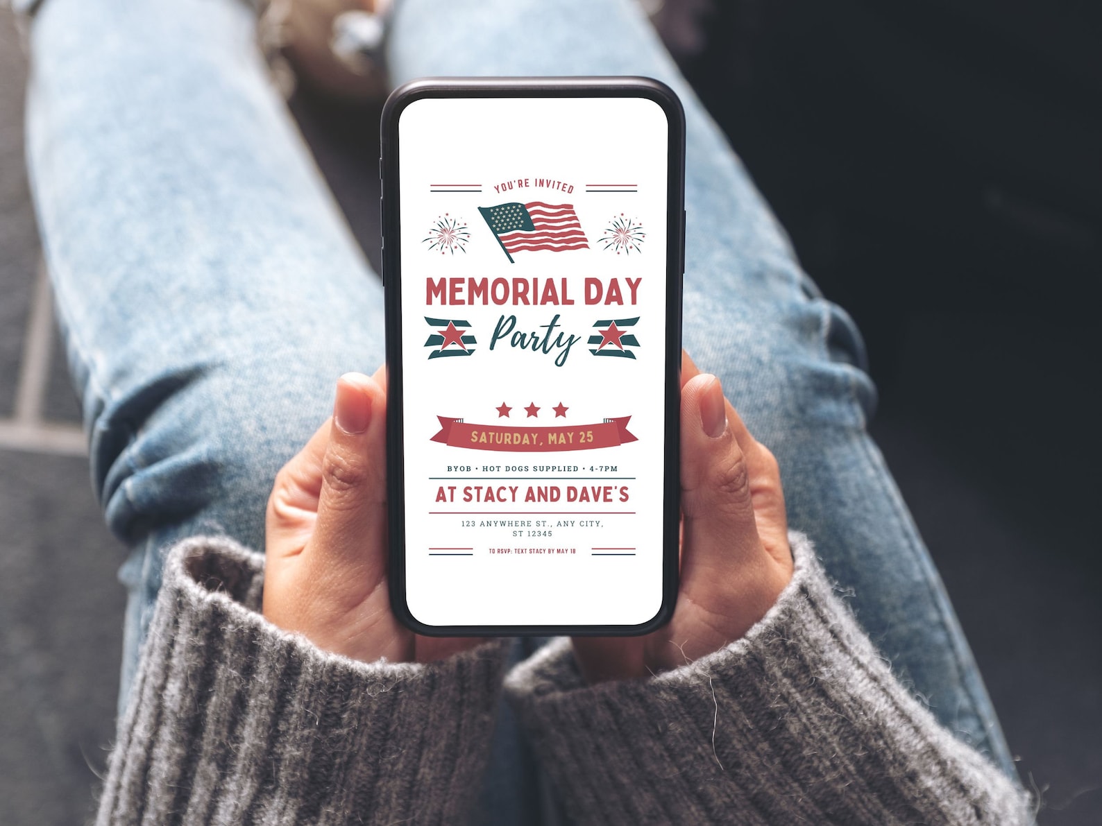 Editable Memorial Day Invitation Memorial Day Party Invite Memorial Day ...