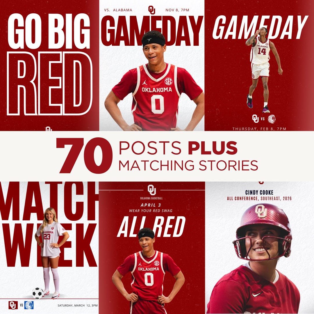 70 Social Media Editable Templates, Posts and Stories Included, Sports ...