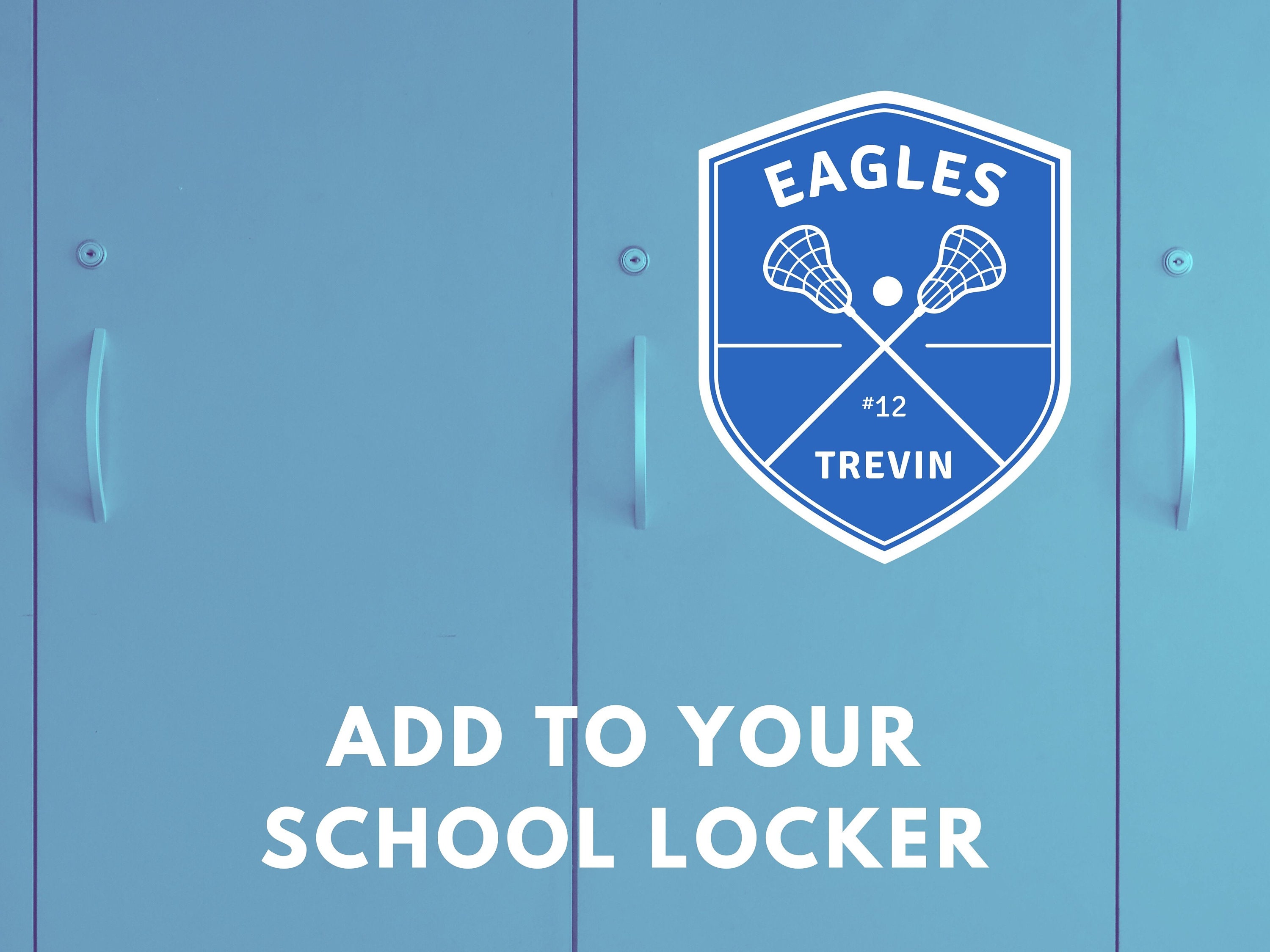 Editable and Printable Cutout Lacrosse Locker Door Sign, Locker ...