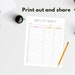 Editable Sign-up Sheet Canva Template Printable Sign up Template Form ...