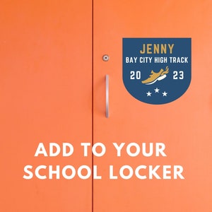 Editable Cross Country or Track & Field Locker Door Sign Track Team ...