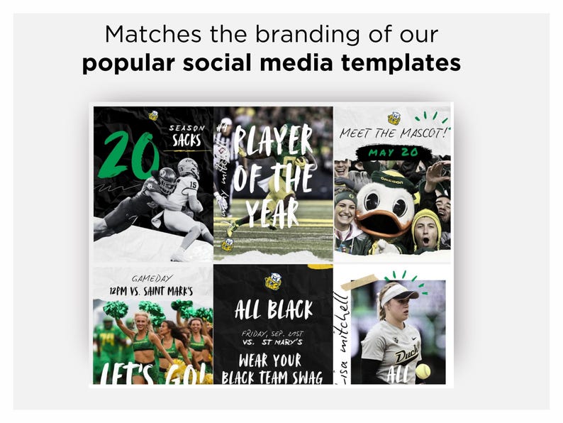 Canva Sports Team Newsletter Template Editable Template 8.5x11” PLUS ...
