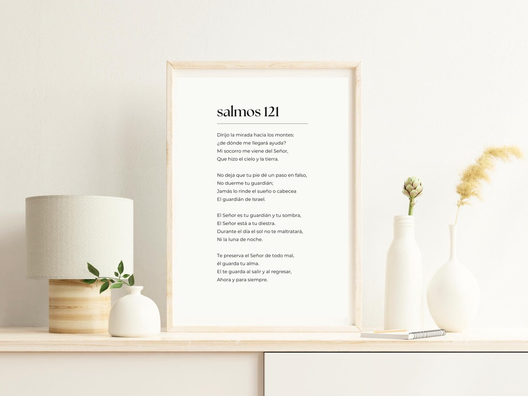 Español Salmos 121 Spanish Bible Verse Printable Psalms Verso De La ...