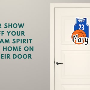Editable Basketball Locker Printable Cutout Door Sign Locker Decoration ...