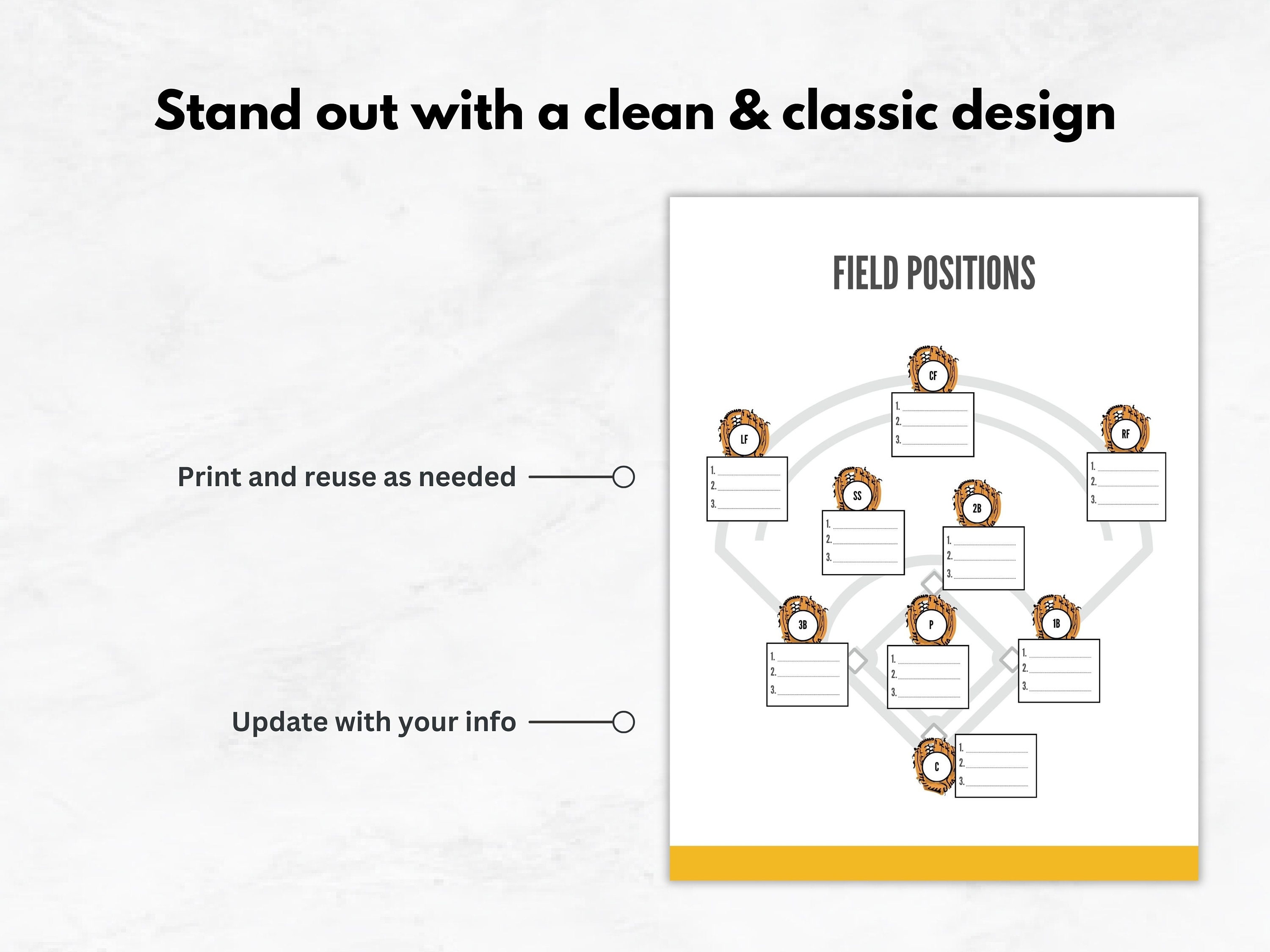 Editable Baseball Team Roster Canva Template Baseball Team Player ...