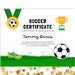 Editable Soccer Certificate, Soccer Team Awards, Printable Soccer Team ...