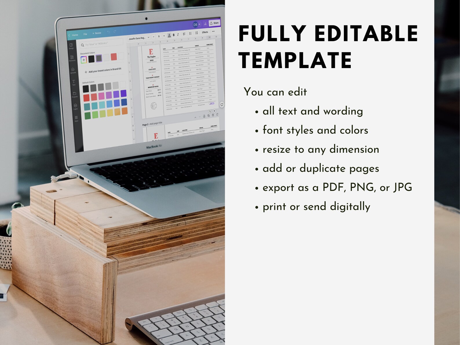 Editable Sign-up Sheet Canva Template Printable Sign up Template Form ...