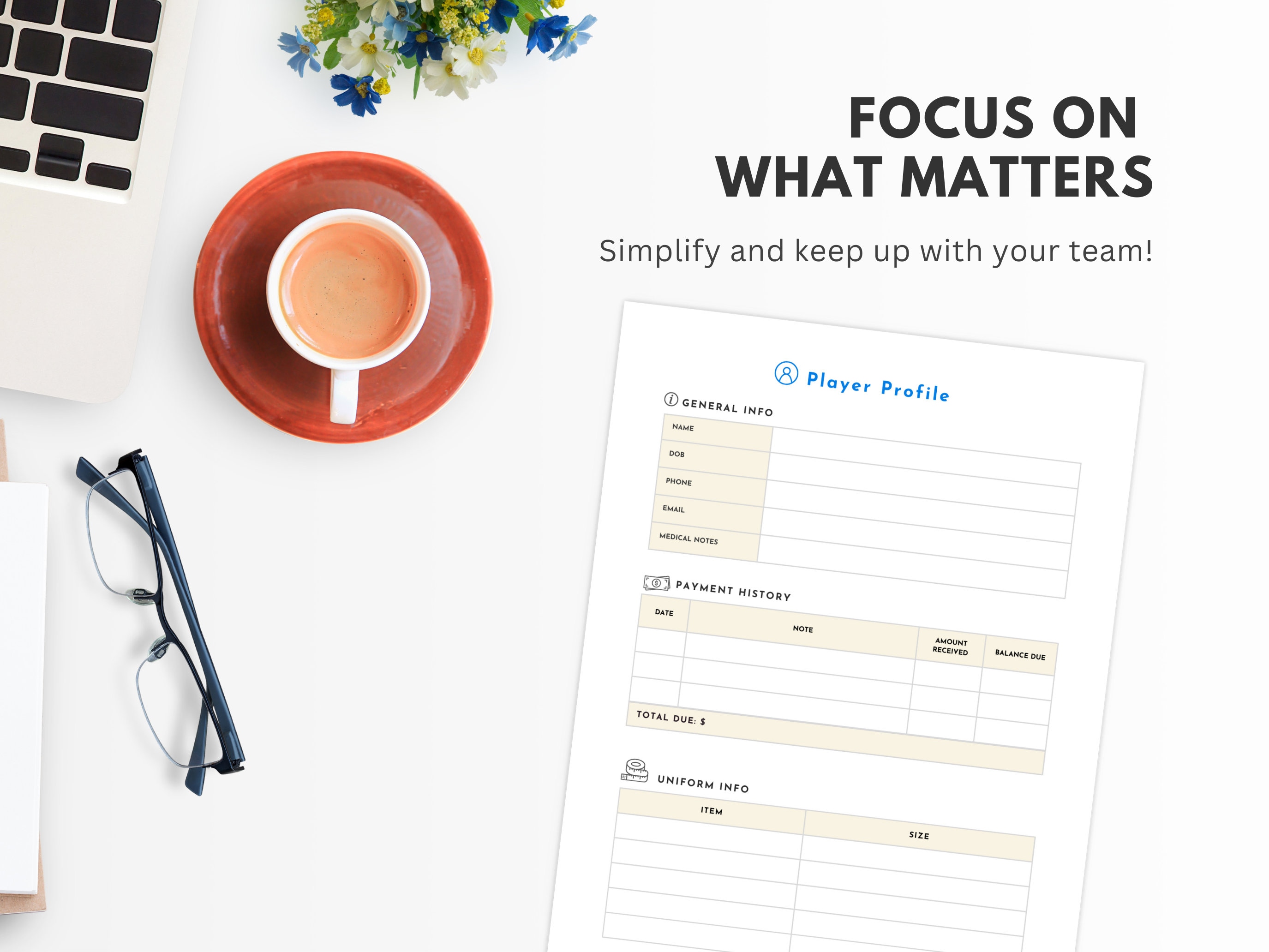 Editable Baseball Coach's Planner Team Management Planner for Baseball ...