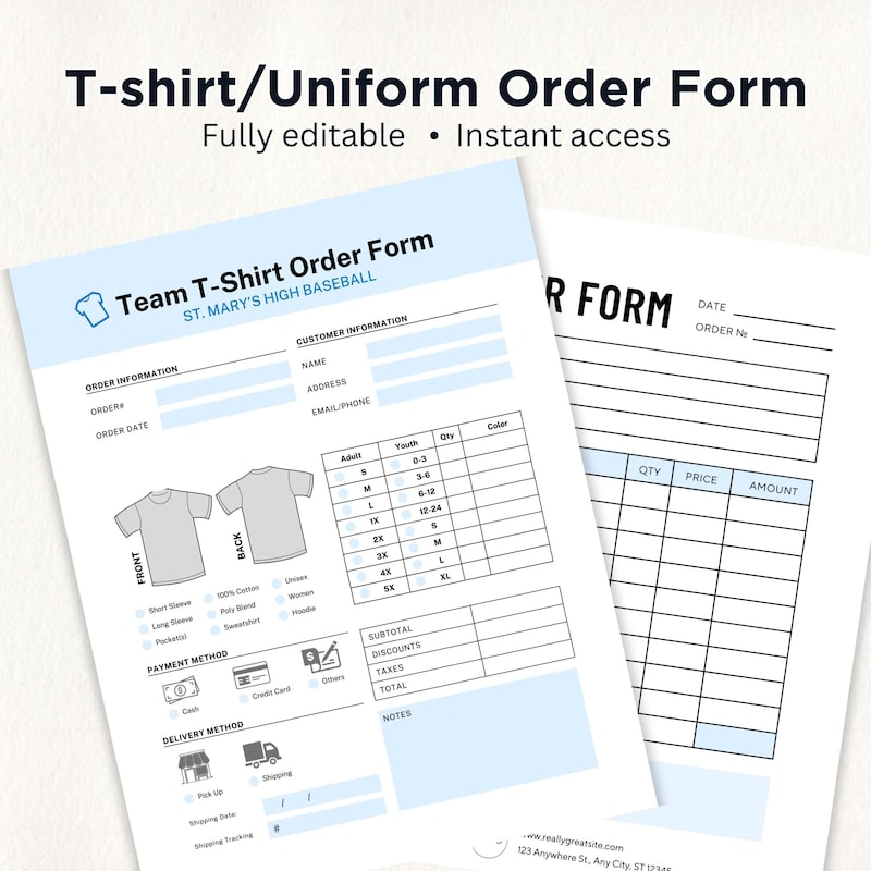 Uniform Sign Out Sheet - Etsy
