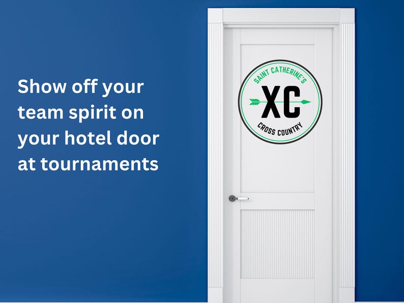 Editable Cross Country Locker Door Sign Track Team Canva Template ...