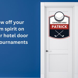 Editable Golf Locker Door Sign Printable Cutout Canva Template ...